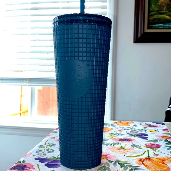 Starbucks | Accessories | Starbucks 222 Dark Blue Soft Touch Bling ...
